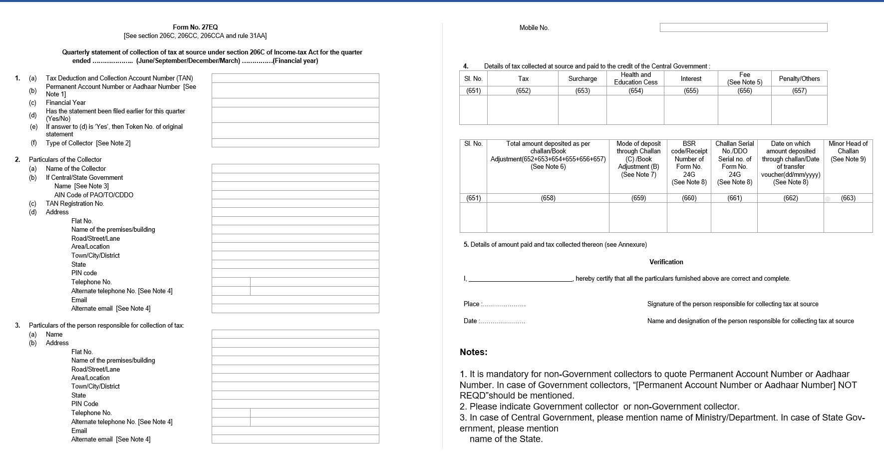 Form 27EQ Filing Guide: TCS Return Due Dates & Process